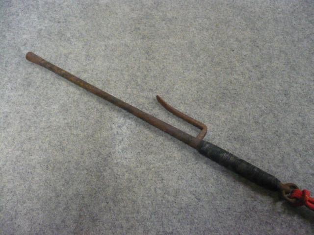 Japan Antique Sai Jitte Kabutowari katana sword yoroi koshirae Samurai ...