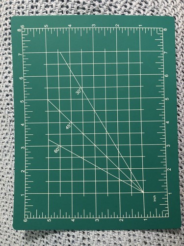 9“ X 7“ Self Healing Cutting Mat, 6“ X 8“ Dimensions, Angles ...