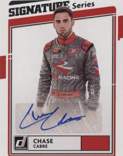 2021 Panini Donruss NASCAR - Signature Series Chase Cabre #SS-CC (AU ...