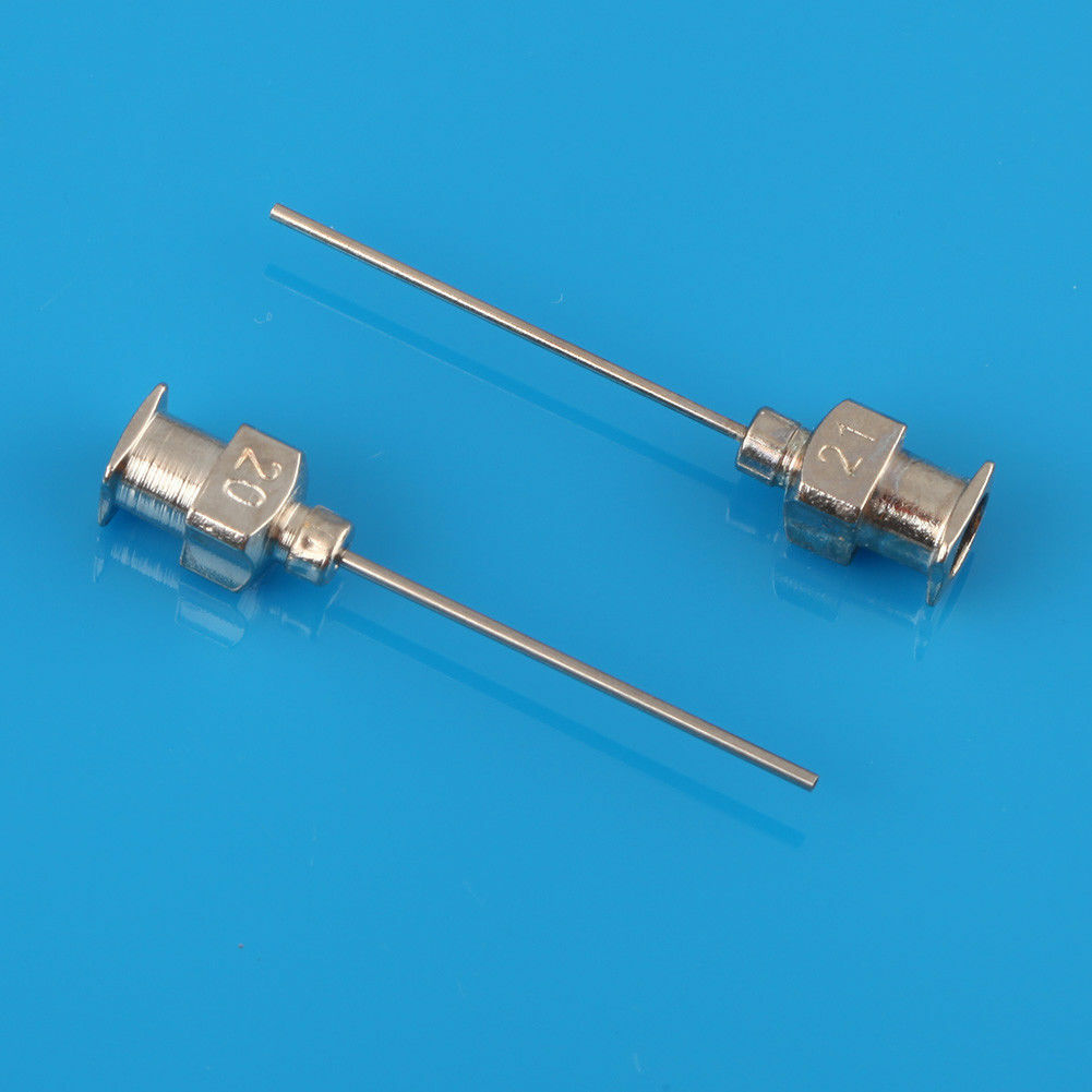 industrial New 12 pcs 12Ga-23Ga Blunt stainles steel dispensing syringe ...