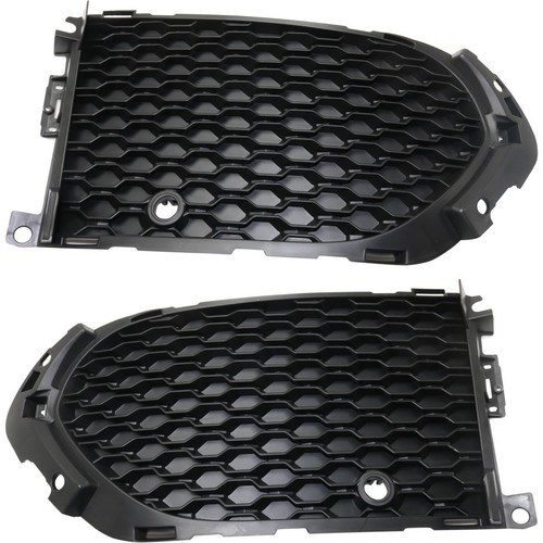 Bumper Grille Set For 2017-20 Jaguar F-Pace Front Outer Textured ...