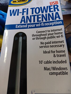 IDEAWORKS USB Wi-Fi Tower Antenna Model 13" Tall OPEN BOX FREE SHIPPING ...