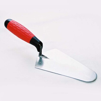 7" / 175mm / 7 inch Bullnose Steel Trowel with Plastic Grip Handle ...