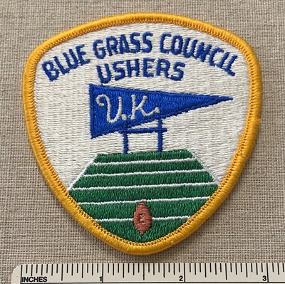VTG UNIVERSITY OF KENTUCKY Boy Scout Football Ushers PATCH Blue Grass ...