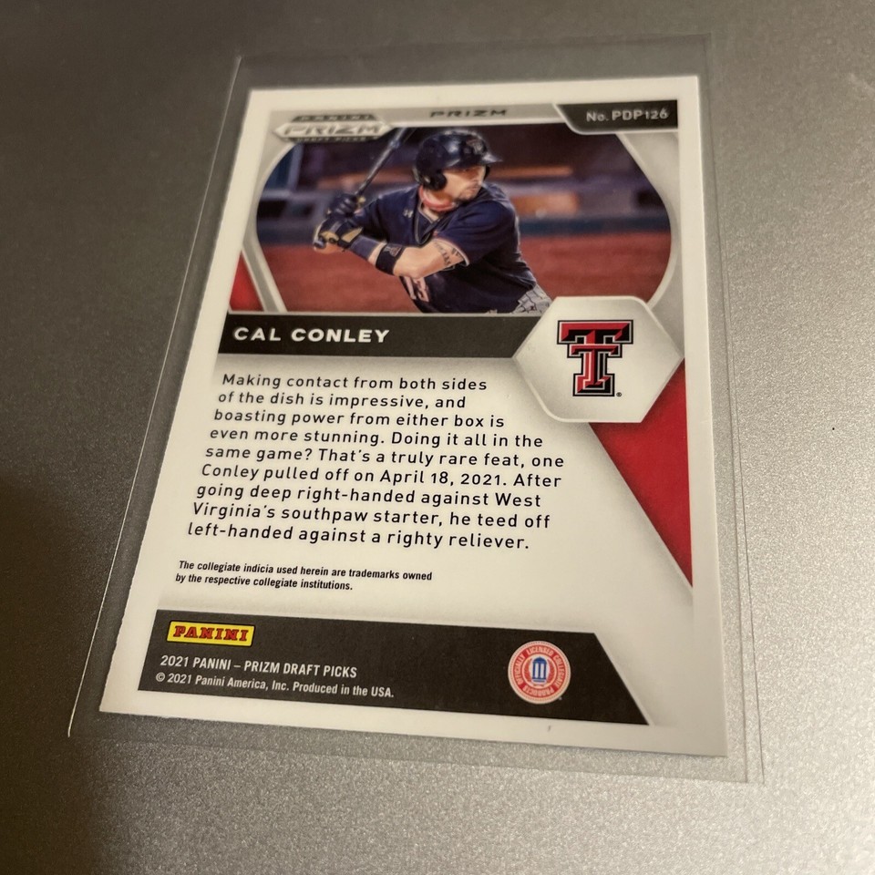 2021 Panini Prizm DP Cal Conley GREEN & YELLOW HYPER PRIZM SP #PDP126 ...
