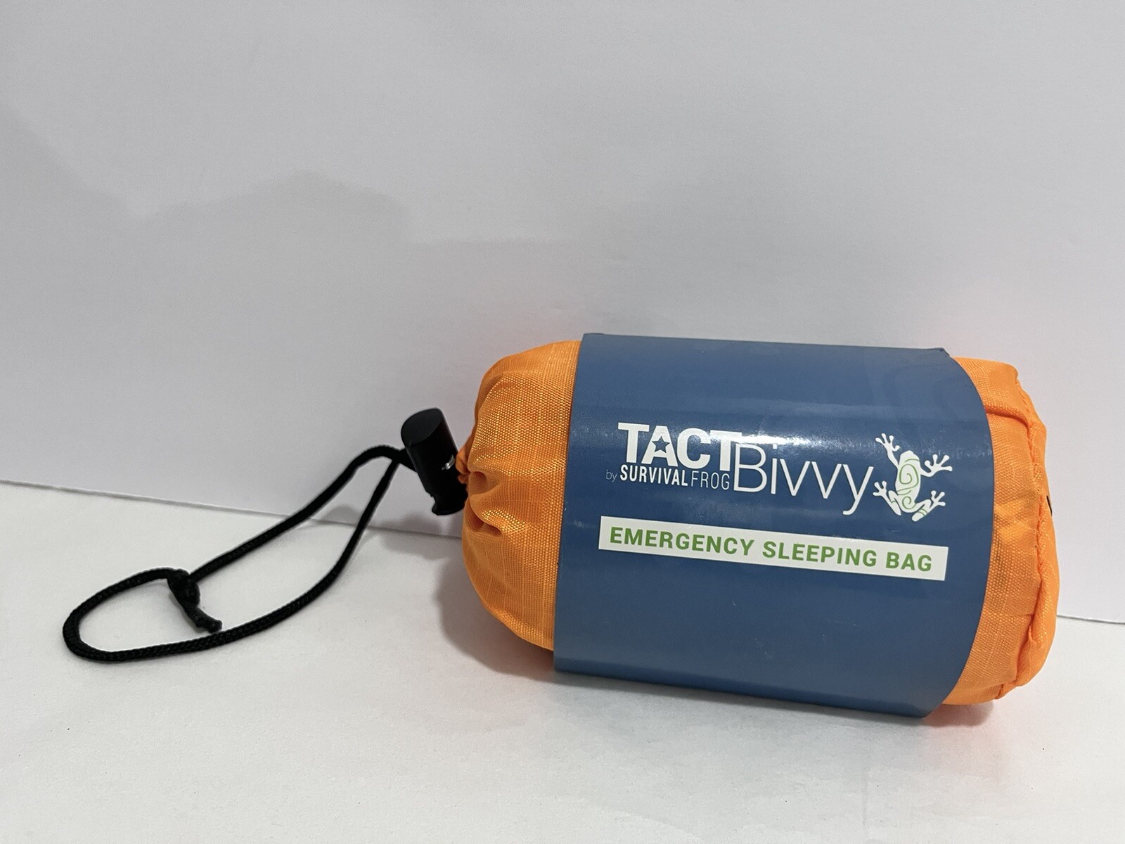 Survival Frog TACT BIVVY Emergency Sleeping Bag ORANGE Ultralight 4.7oz ...