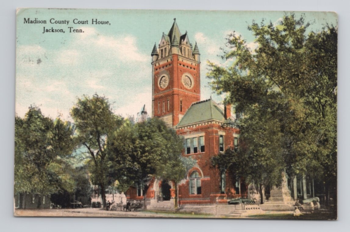 TN Jackson Madison County Court House 1910 Postcard 6H | eBay