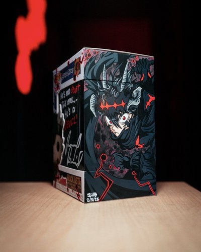 Funko Pop Black Clover: Black Asta #1420 Signed w/ Custom Art (Read ...