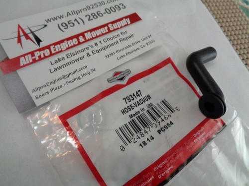 GENUINE 793147 O.E.M. BRIGGS & STRATTON OEM FUEL PUMP VACUUM BREATHER ...