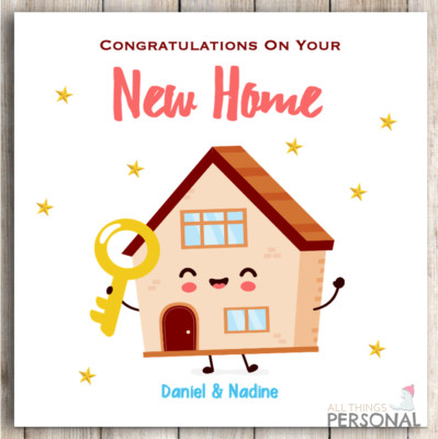 New Home Card House Warming Moving Congratulation on Your First Home ...