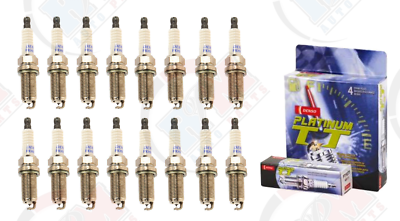 DENSO Platinum TT Spark Plugs PKH16TT (Set of 16) for Dodge Jeep ...
