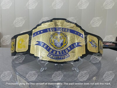 LSU TIGERS National Championship Belt Adult Size 4mm Brass | eBay