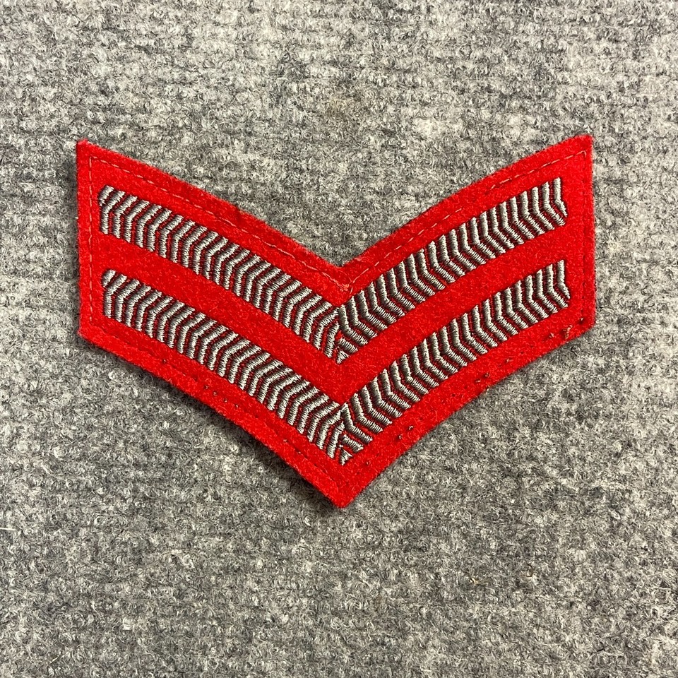 British Army QARANC Red Rank Stripe Chevrons, Lance, Corporal, Sergeant ...