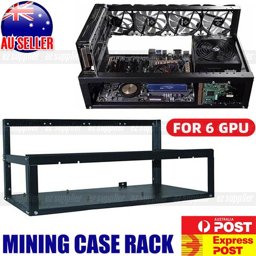 6 GPU Rack Mining Case Rack Motherboard Bracket Open Mining Rig frame ...