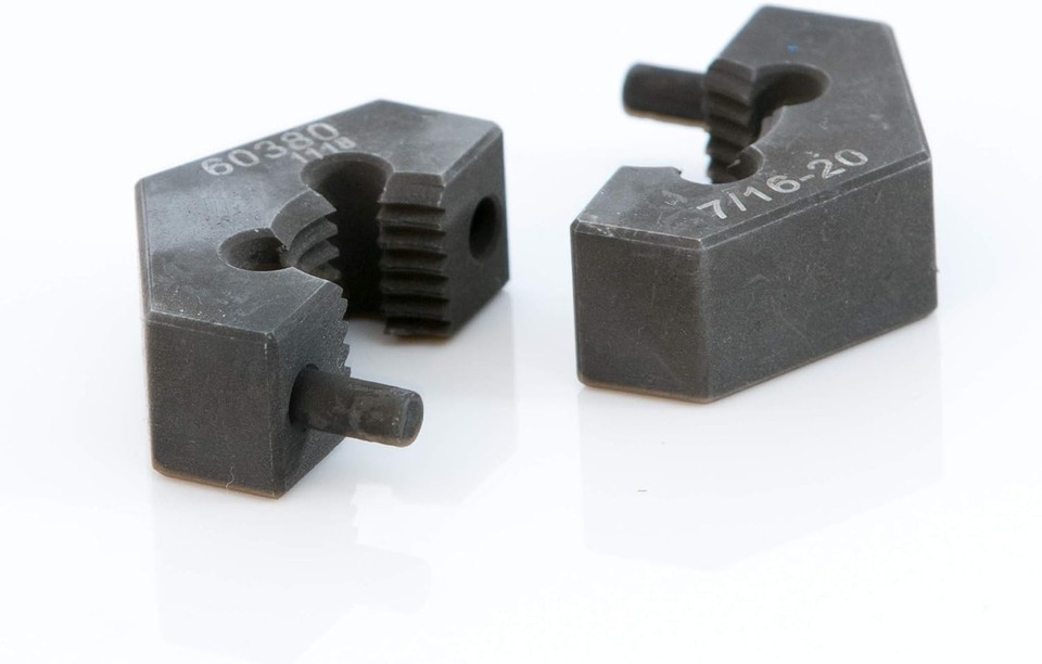 7/16-20 SAE Split Die Thread Chaser, Indexing Pins,Steel, Repairs 7/16 ...