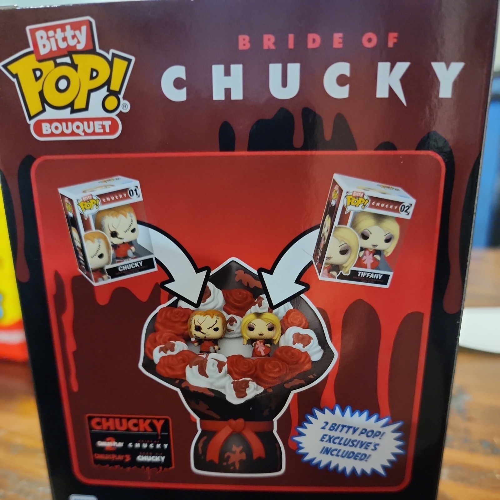 Funko Bitty Pop Bouquet: Bride of Chucky- Chucky & Tiffany 3 Pieces ...