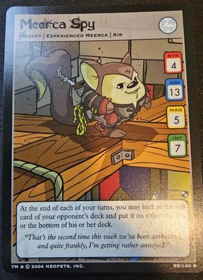 Neopets TCG Meerca Spy 85/140 Battle for Meridell Neopet Uncommon | eBay
