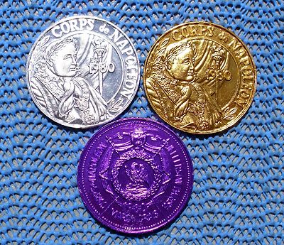 1985 Corps de NAPOLEON lot of 3 aluminum Mardi Gras doubloons | eBay