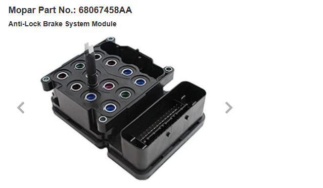BRAND NEW OEM 100% MOPAR 68067458AA Abs Control Module-10 Jeep WRANGLER ...