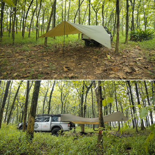Large Car Awning Tarp for Camping Backpacking Tarp SUV Tailgate Truck ...