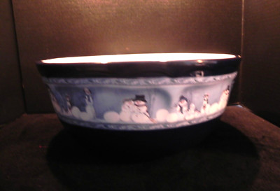 PAT RICHTER 10 1/4" Mixing / Serving Bowl - SNOWMEN | eBay