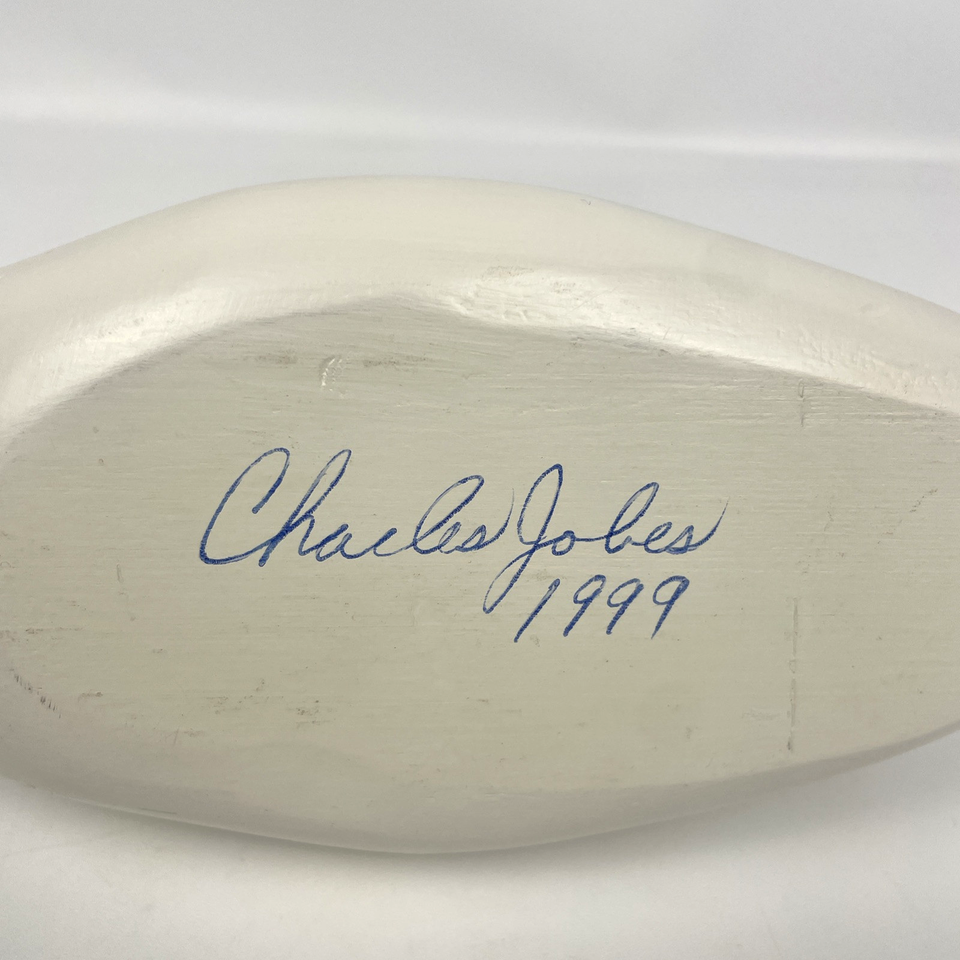 Charles Jobes Swan Decoy Hand Carved Wood Havre de Grace Maryland ...