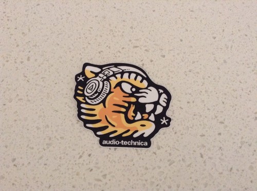 AUDIO TECHNICA headphones audio OFFICIAL STICKER, ATTRACTIVE BARGAIN 2 ...