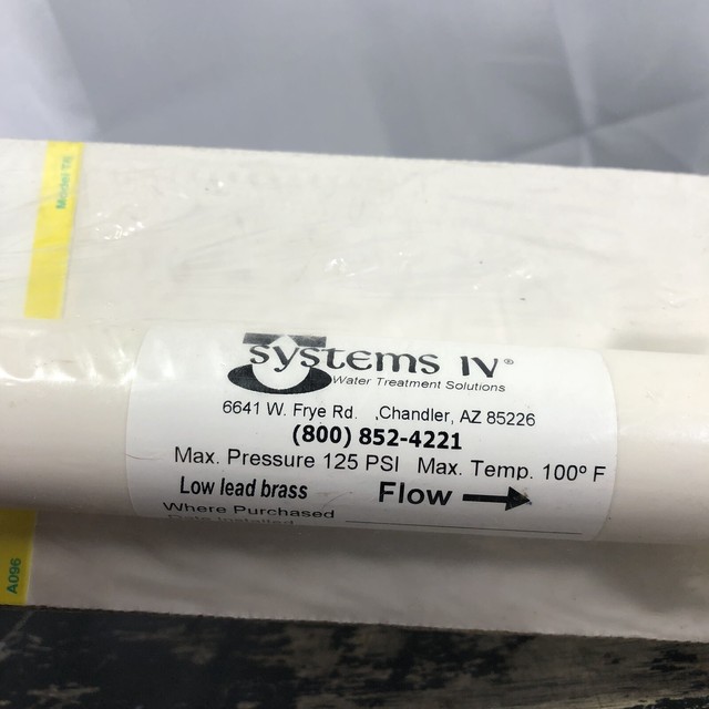 Systems IV T6 Ice Cubes Inline Water Filter 1/4" Comp. Max 125 PSI for ...