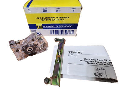 SQUARE D 9999SX7 / 9999SX-7 Electrical Interlock Auxiliary SIZE 00-7 | eBay
