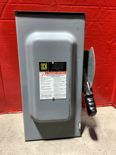 USED SQD H362RB (60A-600V-FUSED-NEMA 3R) *SHIPS SAME DAY UPS* | eBay