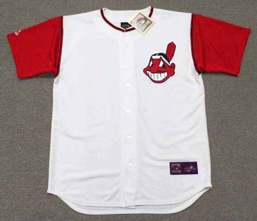 CLEVELAND INDIANS 1960's Majestic Throwback Baseball Jersey - M, L, XL ...