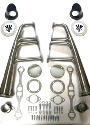 Small Block Chevy 283-400 Stainless Lakester Headers + 3.5" Turn Outs ...