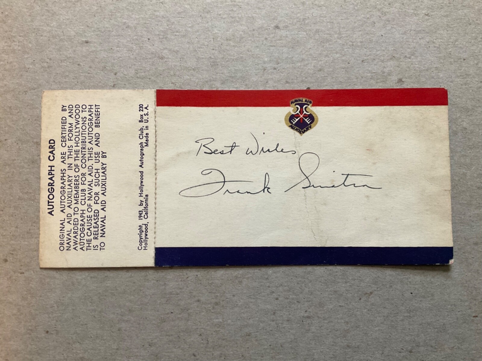 Frank Sinatra original autograph | eBay