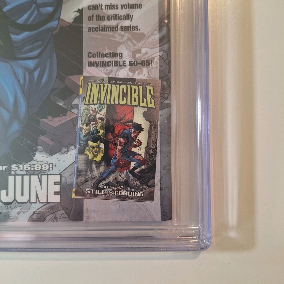 INVINCIBLE RETURNS #1 Black & White Sketch Variant CGC 9.6 Finch VERY ...