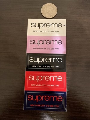 New Supreme Shop New York 5x Mini Authentic Stickers SS 2020 Decals | eBay