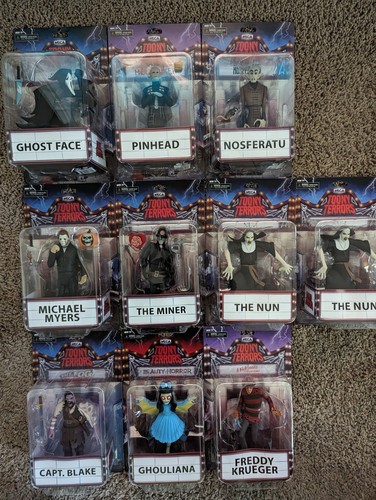 Toony Terrors LOT Freddy Ghost face Pinhead Nosferatu Michael Myers ...