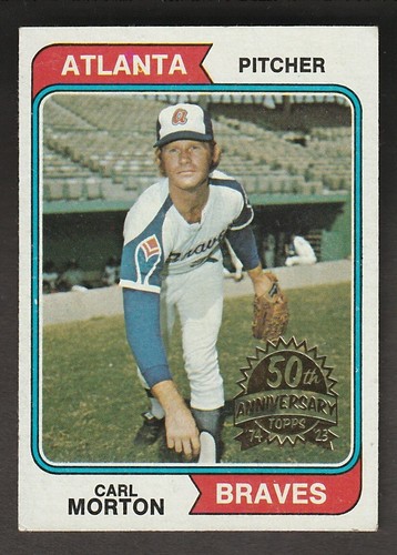 2023 Topps Heritage 1974 Original Buyback #244 Carl Morton Atlanta ...