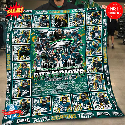 New !!! Philadelphia Eagles CHAMPIONS 2025 Blanket | eBay