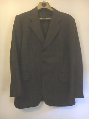 Dunn & Co, Vintage-Woven In Scotland-Pure Wool-Check Tweed Jacket. 41”R ...