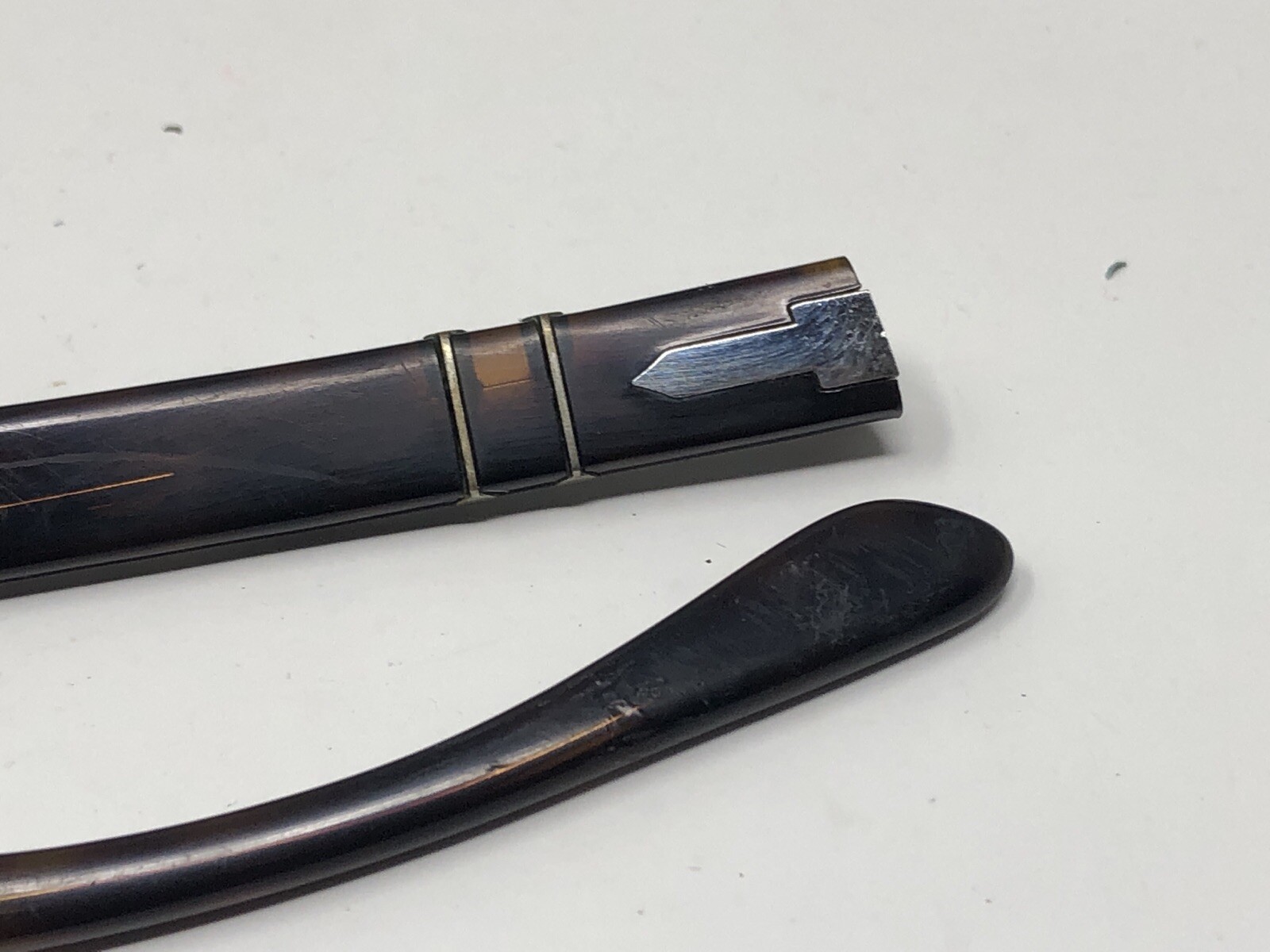 Authentic Temple Replacement PARTS Persol 3062-S 24/31 Brown ITALY QC50 ...