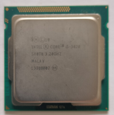 1155 CPU 4-core Intel i5-3470 3.6GHz 6MB cache already with graphics ...