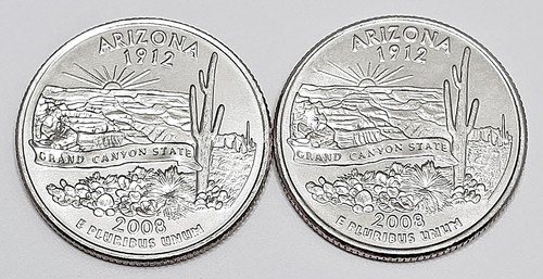 2008 P & D Arizona State Quarter Set AVE CIRCULATED *FREE SHIPPING* | eBay