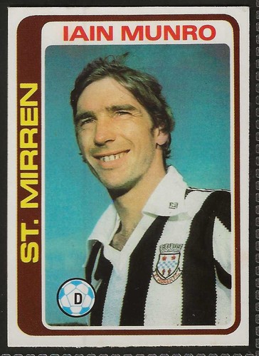 TOPPS-FOOTBALL (SCOTTISH RED BACK 1979)-#055- ST. MIRREN - IAIN MUNRO ...