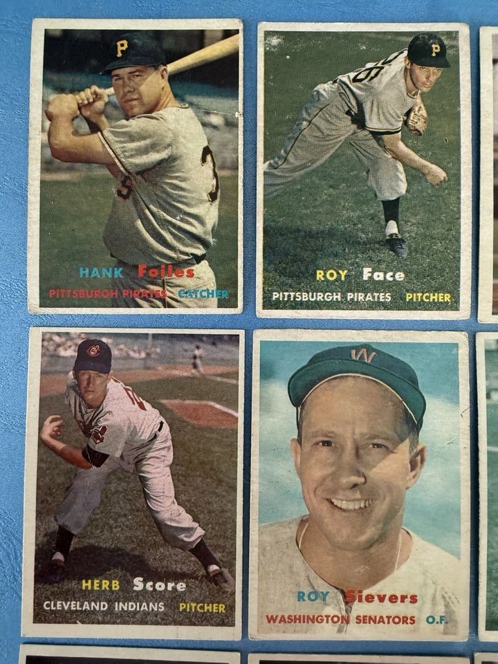 1957 Topps Baseball, Lot Of 12, Pirates Hank Foiles, Roy Face, G-Vg | eBay
