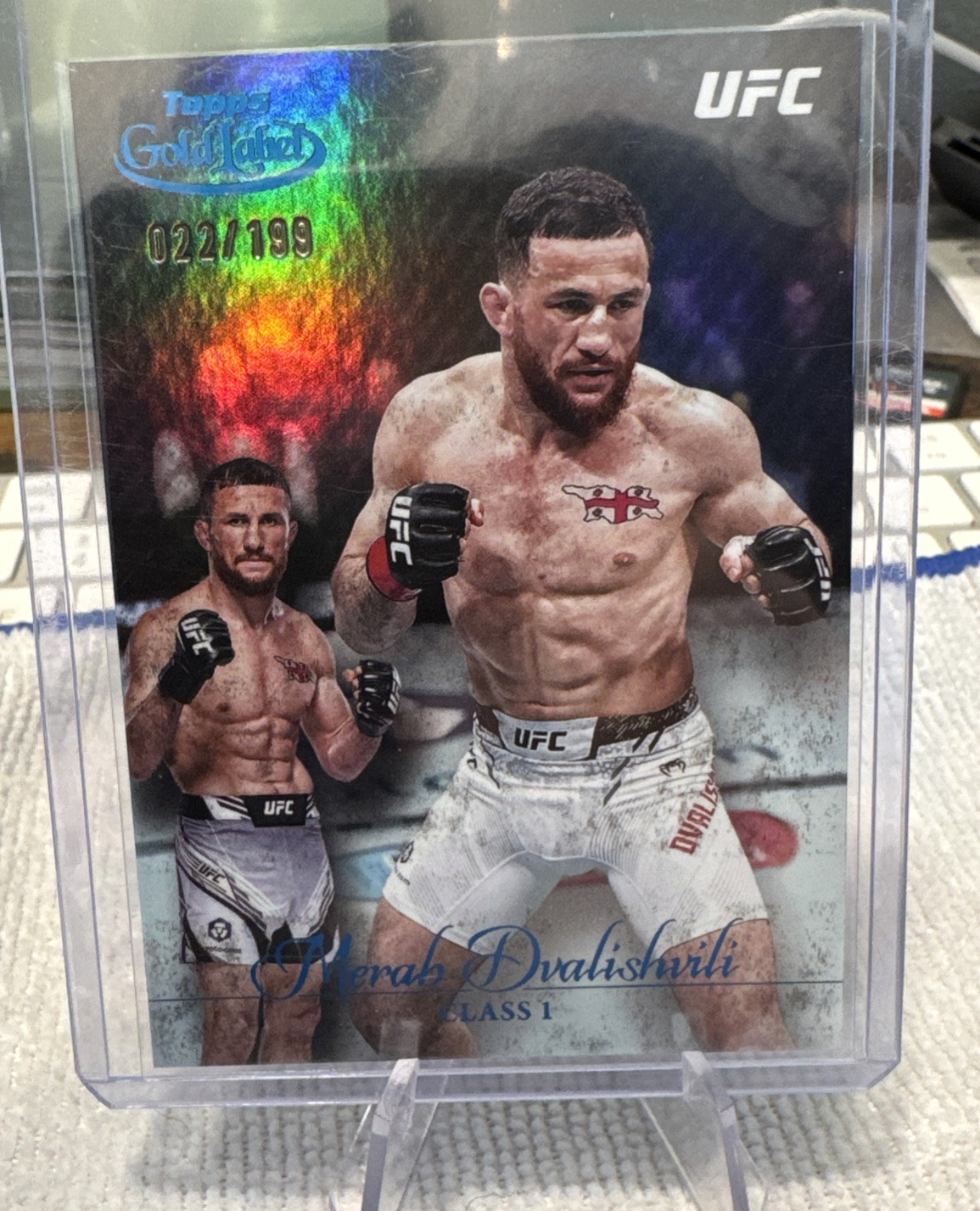 Merab Dvalishvili 2024 Topps Gold Label UFC #1 Class 1 - Blue /199 ...