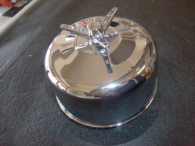Chrome Air Filter 2 Barrel Carbs Stromberg 94 97 32 Roadsters Hot Rod ...