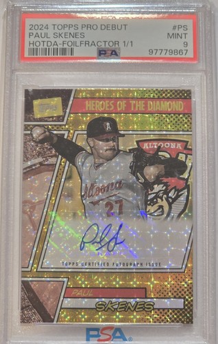 2024 1/1 PAUL SKENES TOPPS PRO DEBUT HOTDA-FOILFRACTOR | eBay