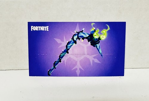 Fortnite Minty Pickaxe Card - Scratched and Used Code Fast Free ...