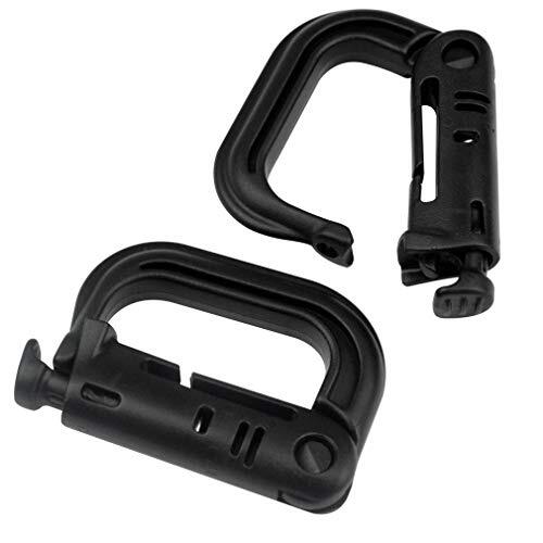 18 pcs Multipurpose Grimlock D-Ring Locking Molle Clips Hanging Hook ...