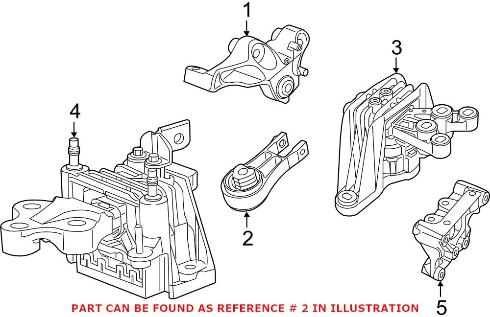 Genuine OEM Mopar Engine Torque Strut For Chrysler Pacifica 68237968AD ...